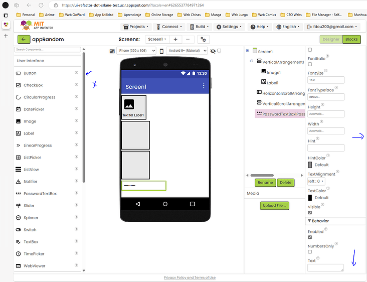New App Inventor User Interface In Open Beta 115 By TIMAI2