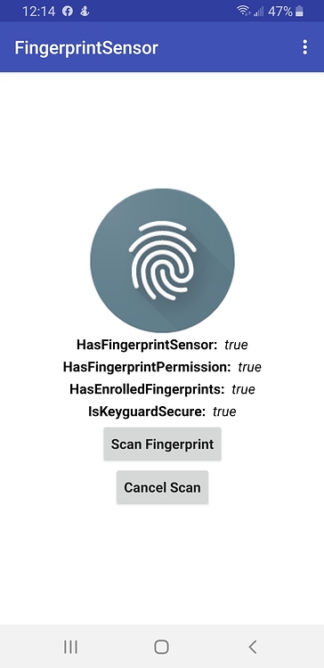 FingerprintSensor Extension - Extensions - MIT App Inventor Community