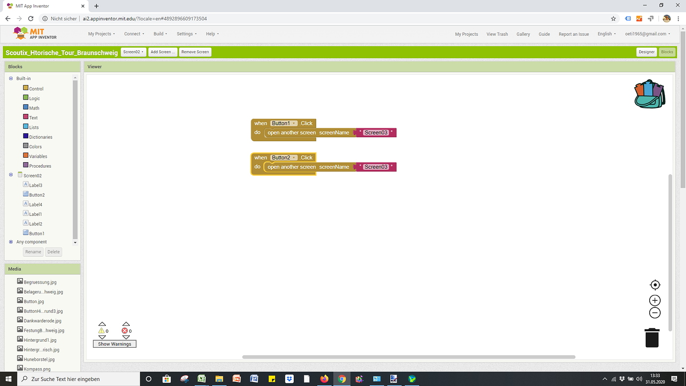 The screen is no longer displayed correctly - MIT App Inventor Help ...