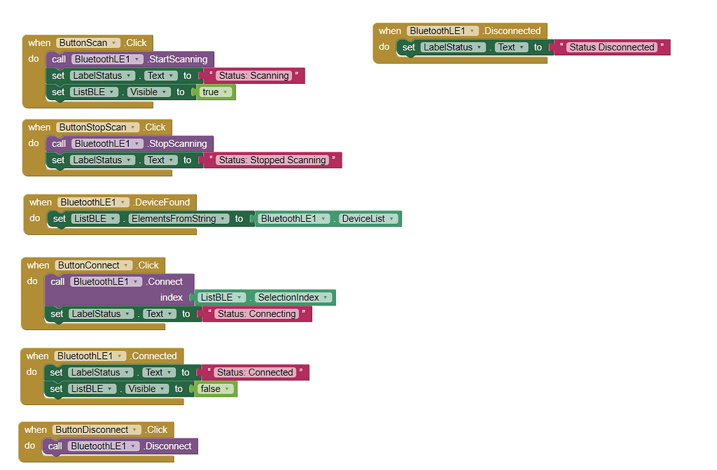 BLE connection to ESP32 bleprph example not working - MIT App Inventor Help - MIT App Inventor ...