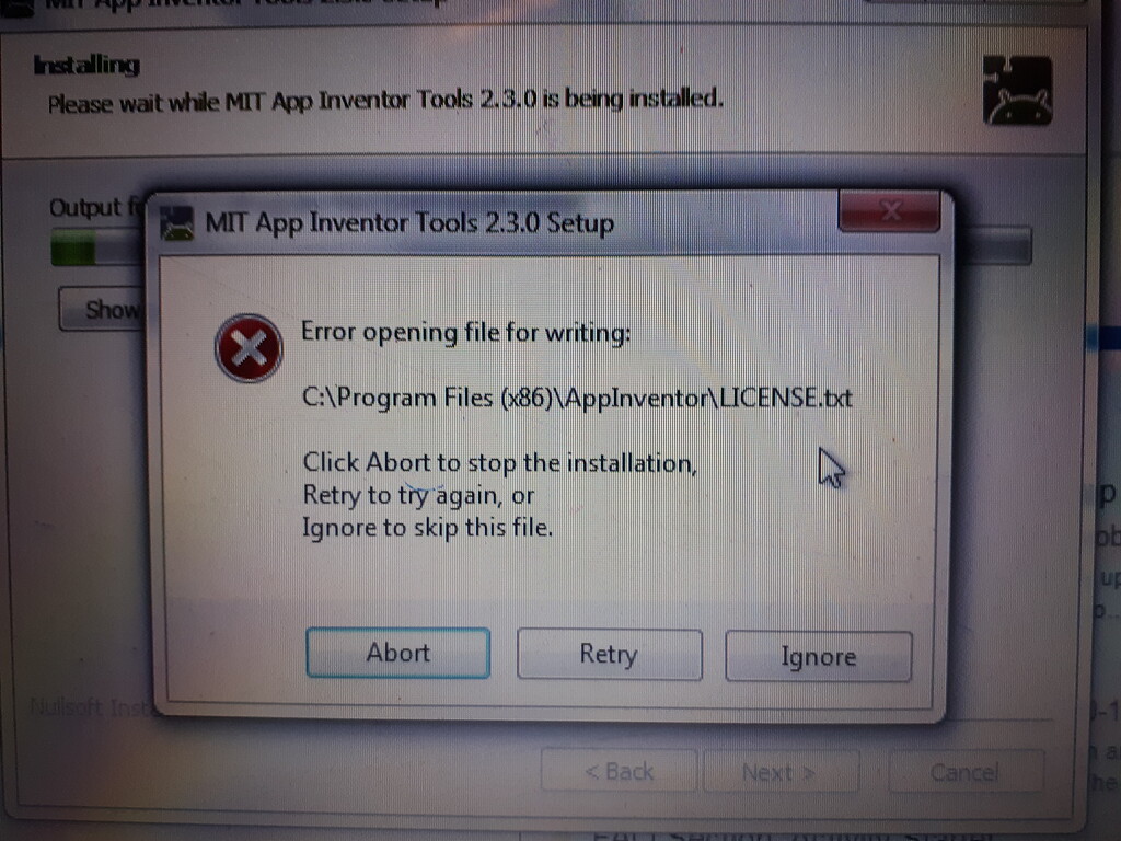 Error while installing Emulator - MIT App Inventor Help - MIT App ...