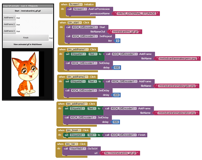 Create Gif animated. Extension - Extensions - MIT App Inventor Community