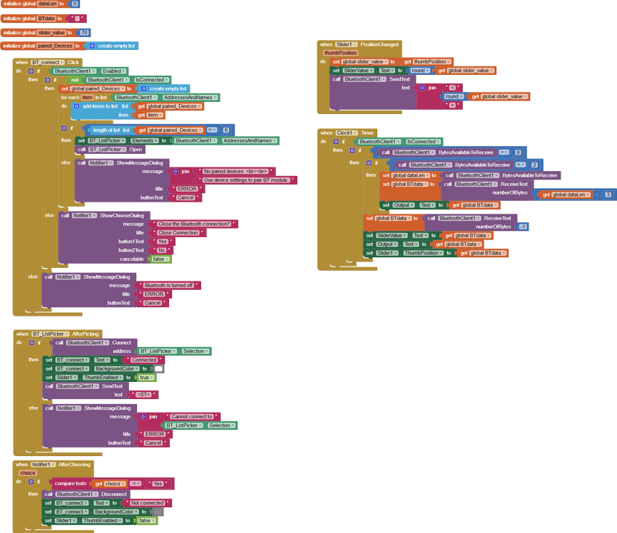 Two way Bluetooth/Arduino communication - #6 by Juan_Antonio - MIT App ...