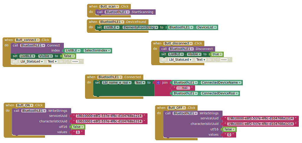 App inventor - Arduino Nano33Ble communication issue - MIT App Inventor ...