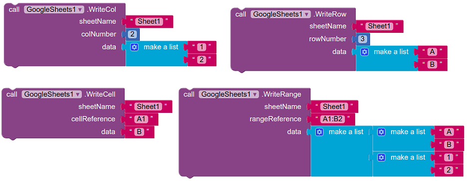 Built In Google Sheets Component for App Inventor - Open Source Development - MIT App Inventor ...