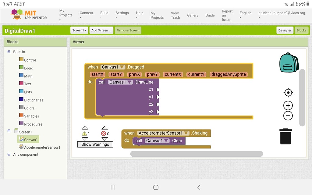 Canvas Draw Line Issue - MIT App Inventor Help - MIT App Inventor Community