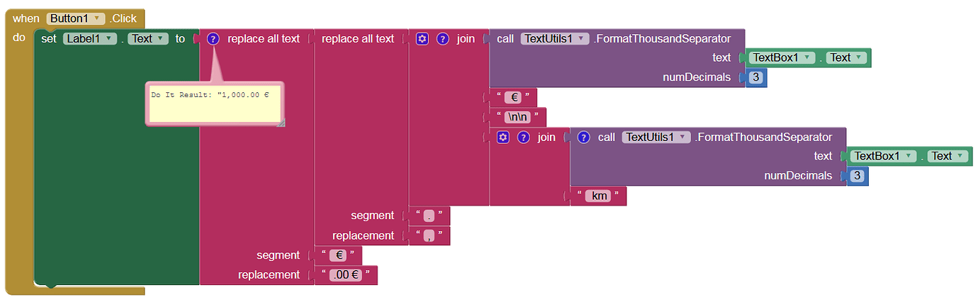 Format the numbers - thousand separator - MIT App Inventor Help - MIT ...