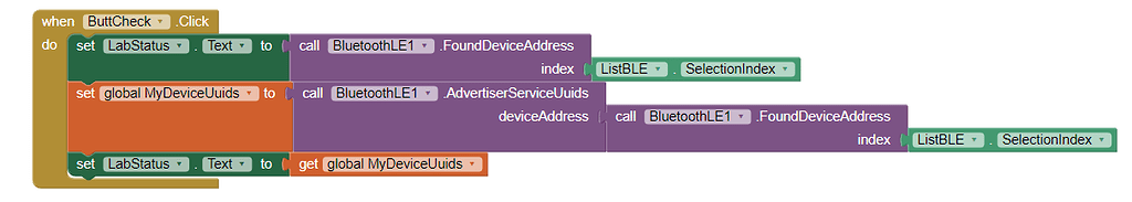 Ble runtime error when looking for AdvertiserServiceUuids - MIT App Inventor Help - MIT App ...