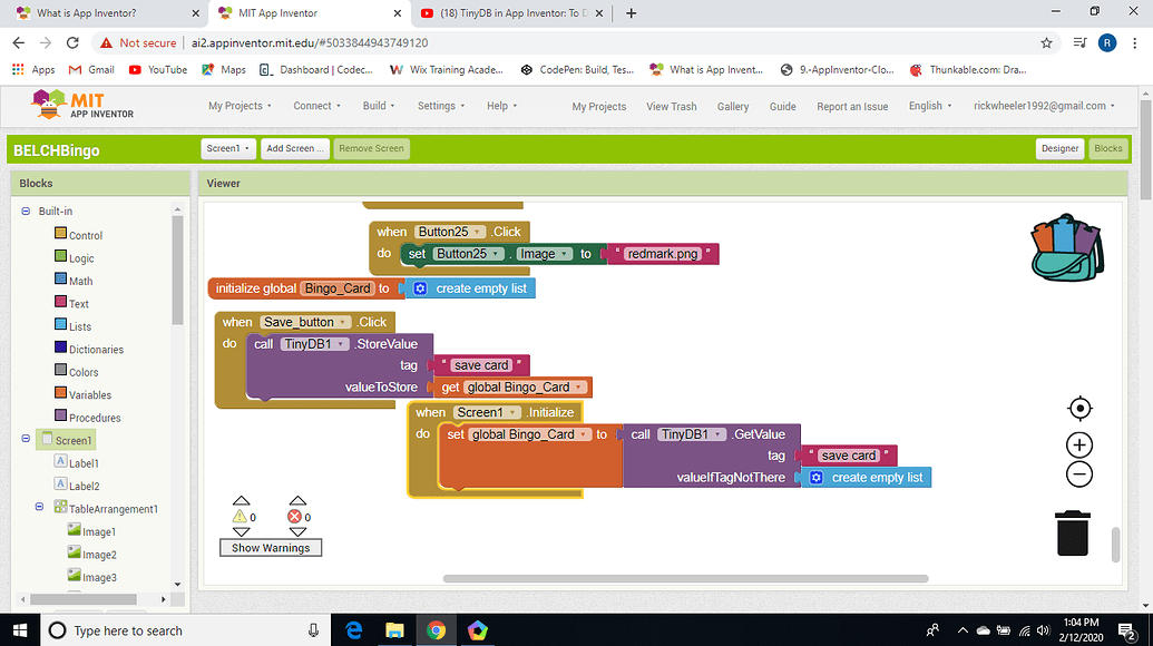 Tiny Db Save Game Mit App Inventor Help Mit App Inventor Community