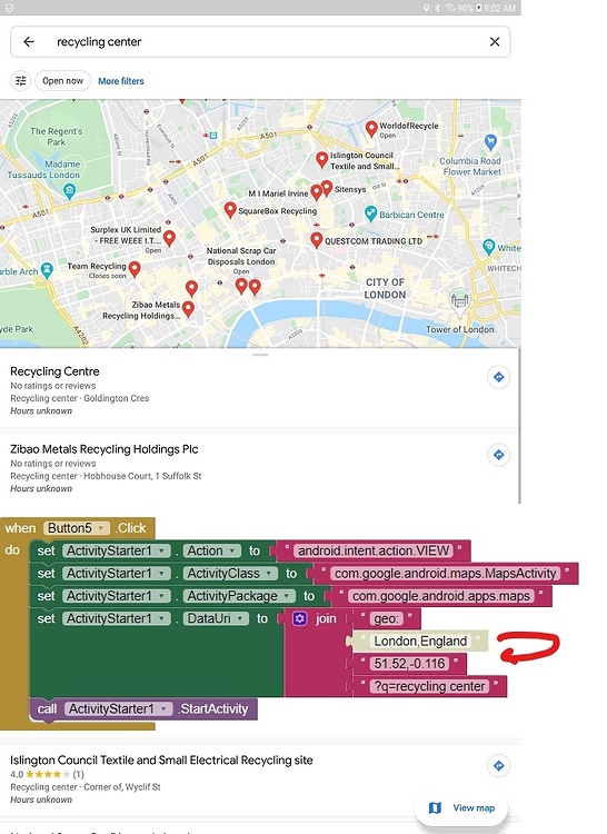 Add a map that shows different places already added - MIT App Inventor ...