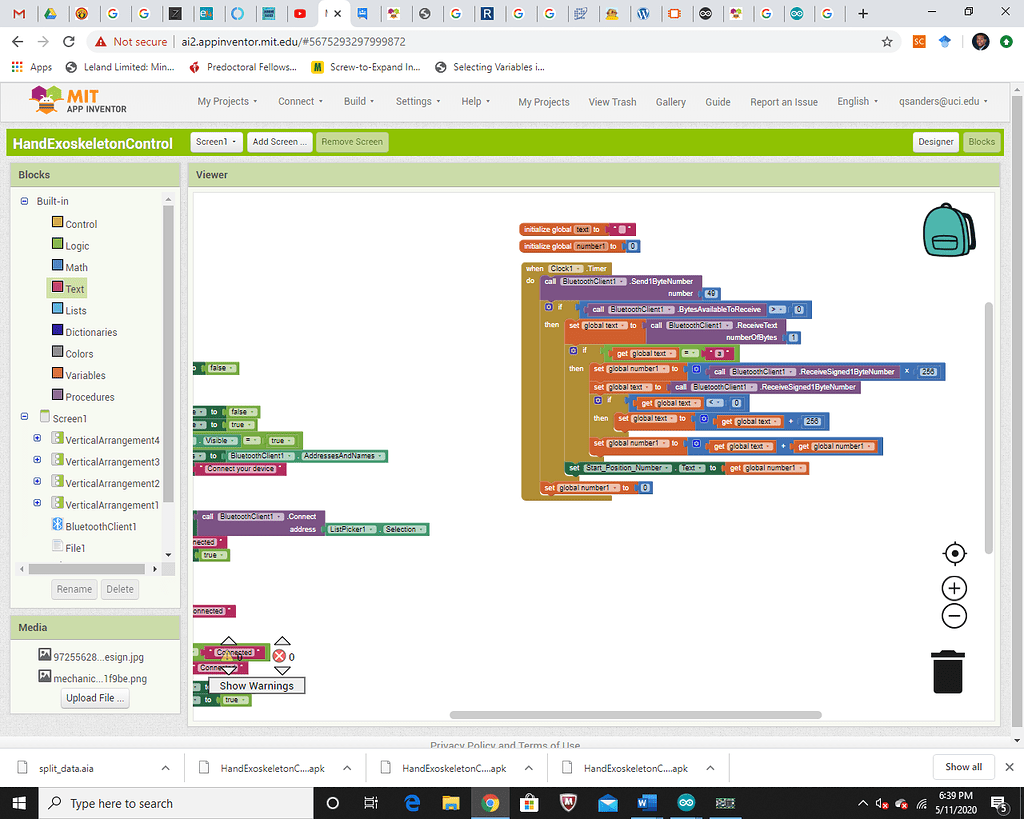 Read Multiple Potentiometers - MIT App Inventor Help - MIT App Inventor Community