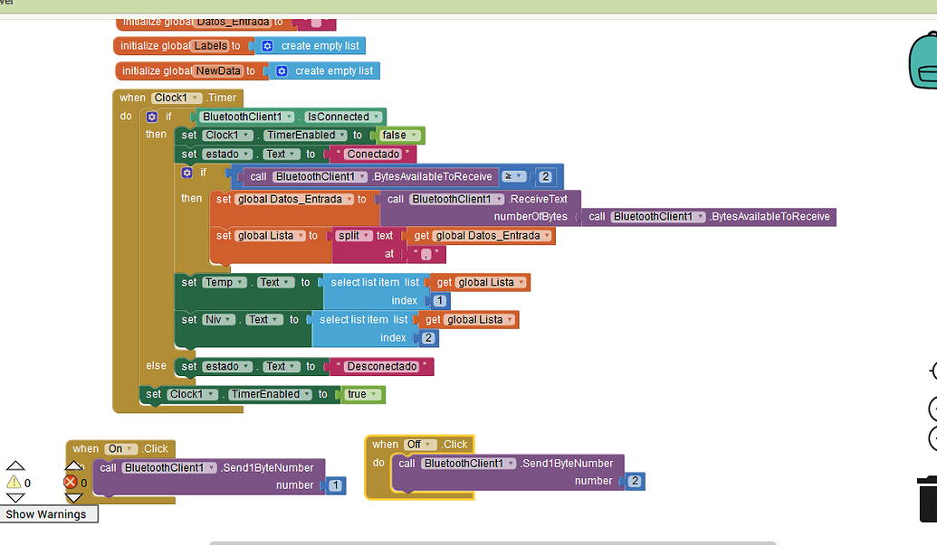 Ayuda por favor Error con arduino y bluetooth - MIT App Inventor Help ...