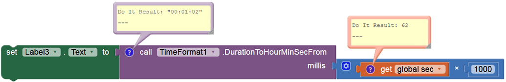 How To Convert Integer In Time String Hhmmss Mit App Inventor Help Mit App Inventor