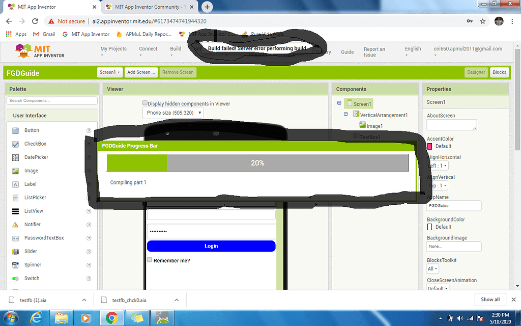 Compilation error coming while generating apk file - MIT App Inventor Help - MIT App Inventor ...