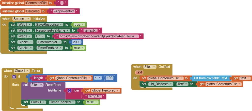 Utilizzo Clock e file - MIT App Inventor Help - MIT App Inventor Community