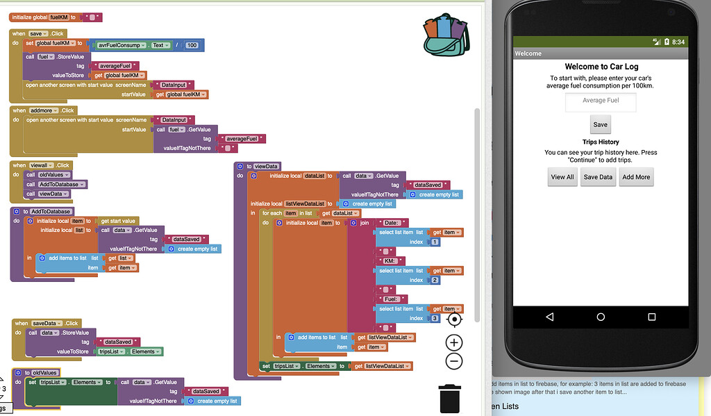 Add items to list with two screens - MIT App Inventor Help - MIT App ...