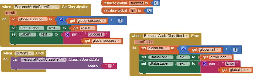 How To Trigger Classification In Personal Audio Classifier Extension