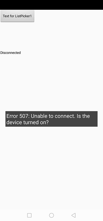 Error 507: Unable to connect - MIT App Inventor Help - MIT App Inventor ...