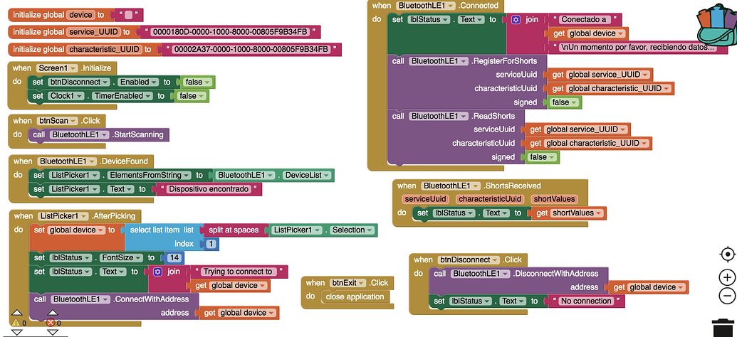 Reading Ble Service In Appinventor Mit App Inventor Help Mit App