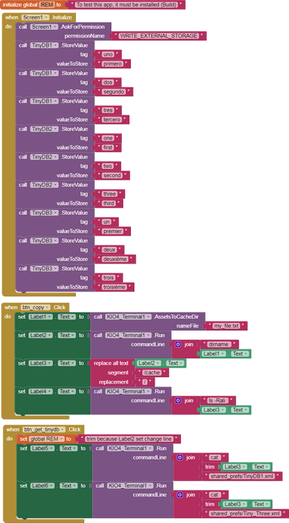Where's TinyDB? Extract content TinyDB w extension KIO4_Terminal. Study ...