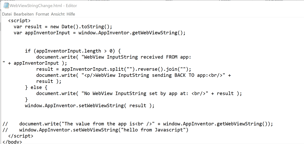 Javascript function does not reverses text - MIT App Inventor Help ...