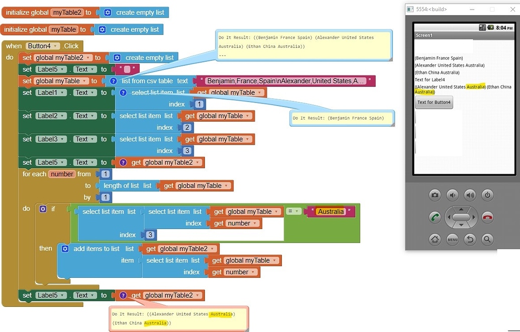 Replace in a List created with csv file - MIT App Inventor Help - MIT App Inventor Community