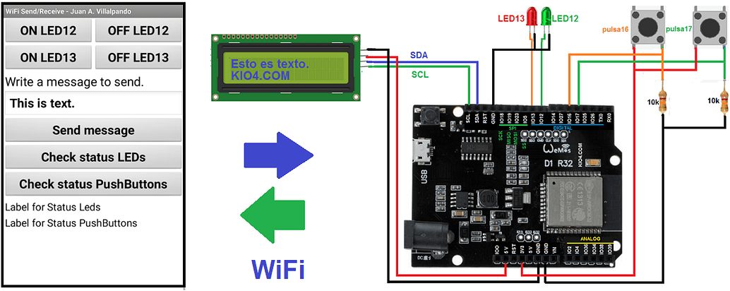 ESP32. WiFi. WebServer. LED on/off. Static IP. Soft Access Point ...
