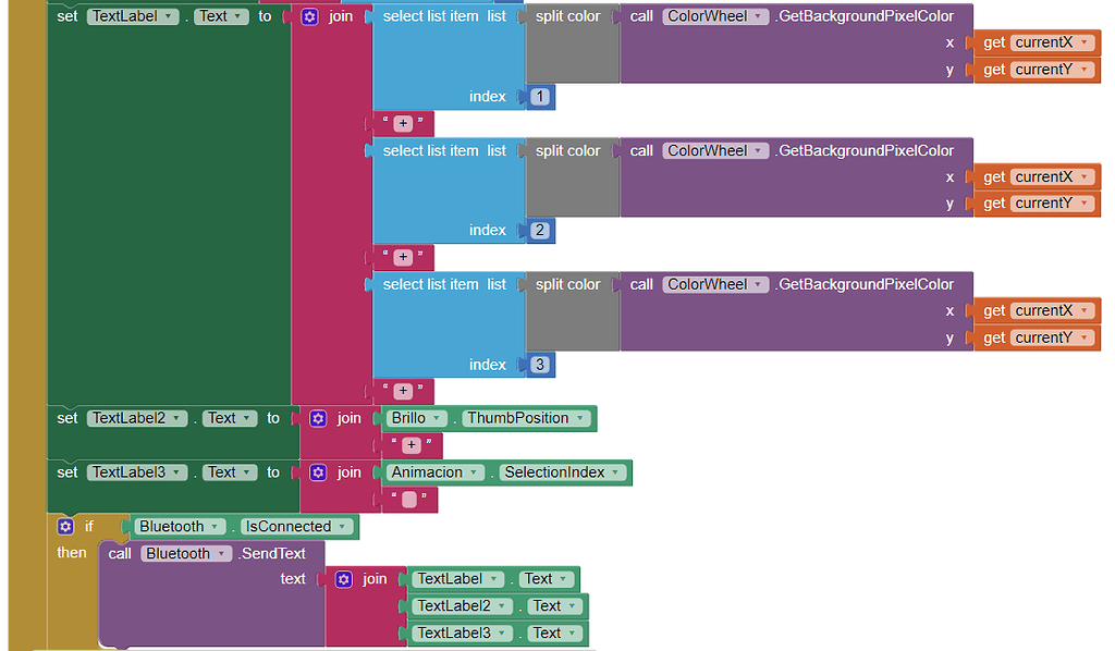 Multiple values to Arduino - MIT App Inventor Help - MIT App Inventor Community