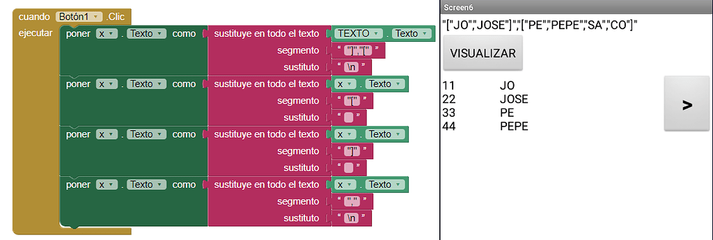 Texto en columnas - MIT App Inventor Help - MIT App Inventor Community