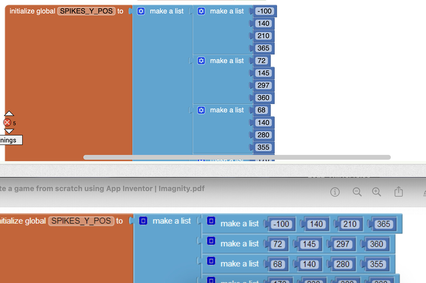 Oh My Spikes tutorial - MIT App Inventor Help - MIT App Inventor Community