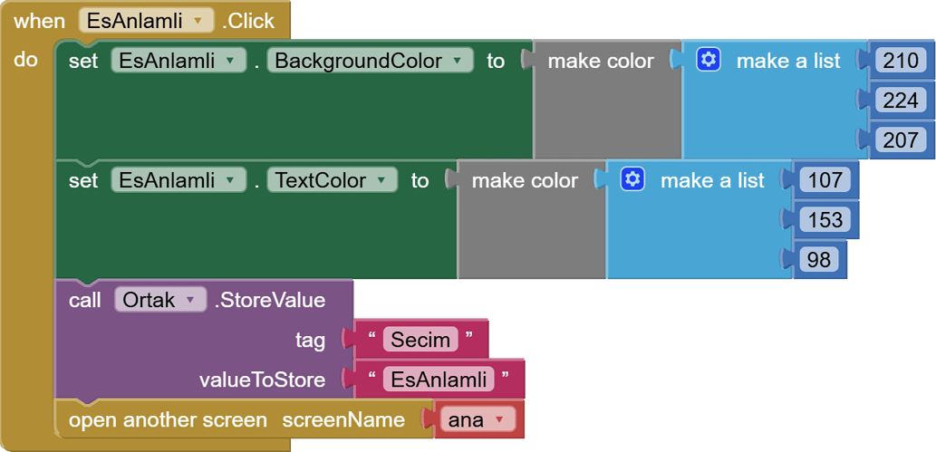 Using Tiny Db At Both Screens Mit App Inventor Help Mit App