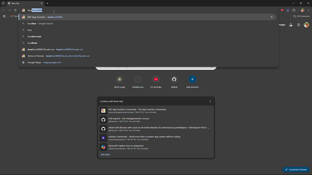 Getting blank page on local host - Open Source Development - MIT App ...