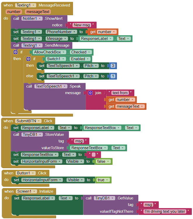 Texting doesn't work - Bugs and Other Issues - MIT App Inventor Community