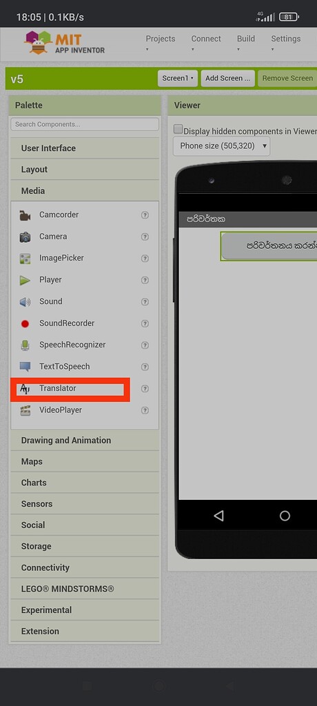 Translate palette - MIT App Inventor Help - MIT App Inventor Community