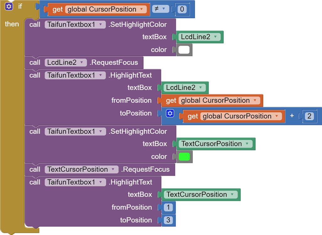 Highlighting Text (TaifunTextBox Extention) - MIT App Inventor Help - MIT App Inventor Community