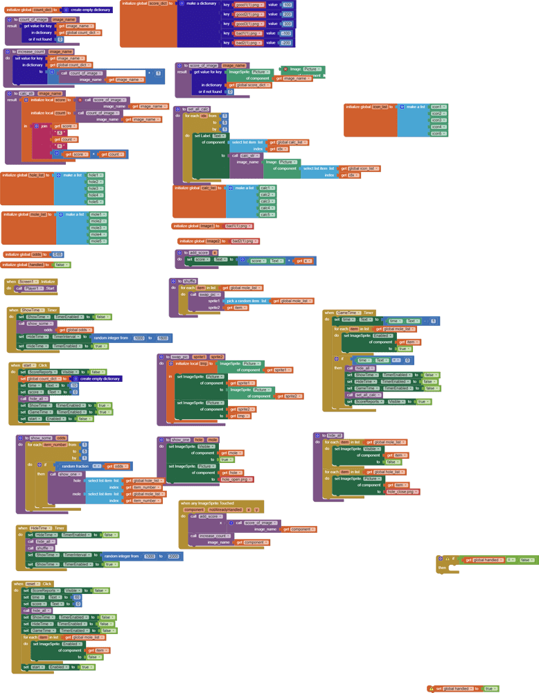 Property getter was expecting a com.google.appinventor.components.runtime.ImageSprite component ...