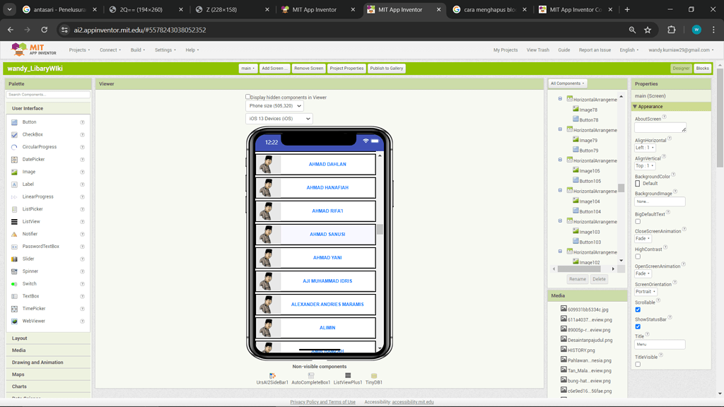 How do you delete horizontal arrangement so fast? - MIT App Inventor ...