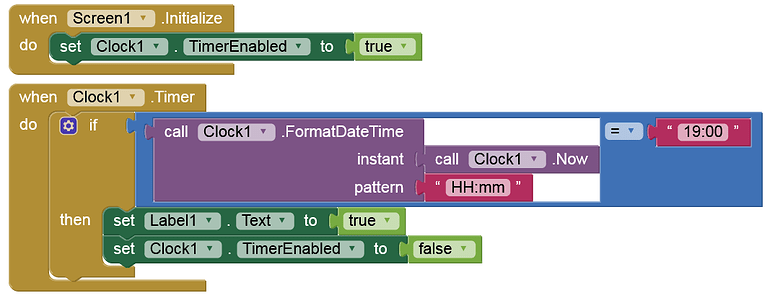 Schedule clock on inventor app - MIT App Inventor Help - MIT App ...