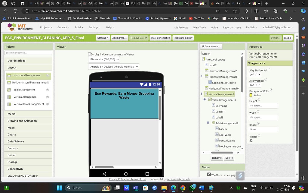 Anyone help me Why My elements are not show but if scan my mobile my ...
