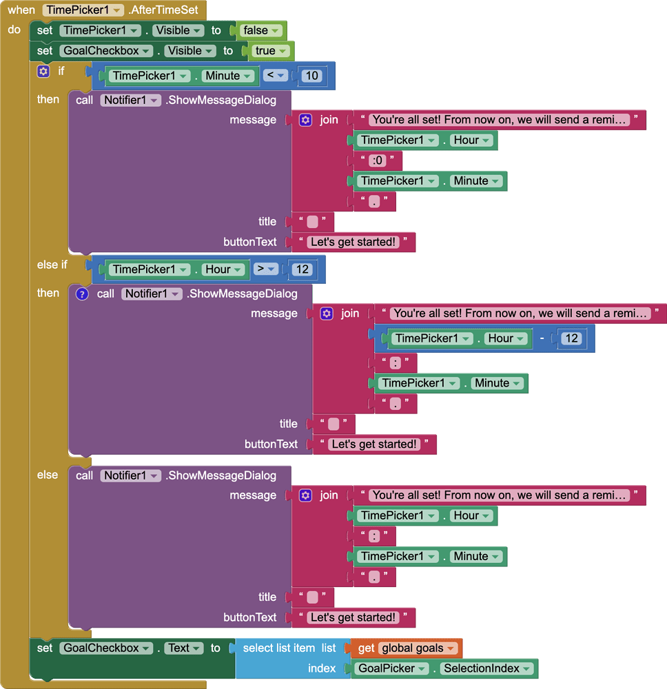 Changing From 24 To 12 Hour Time TimePicker MIT App Inventor Help