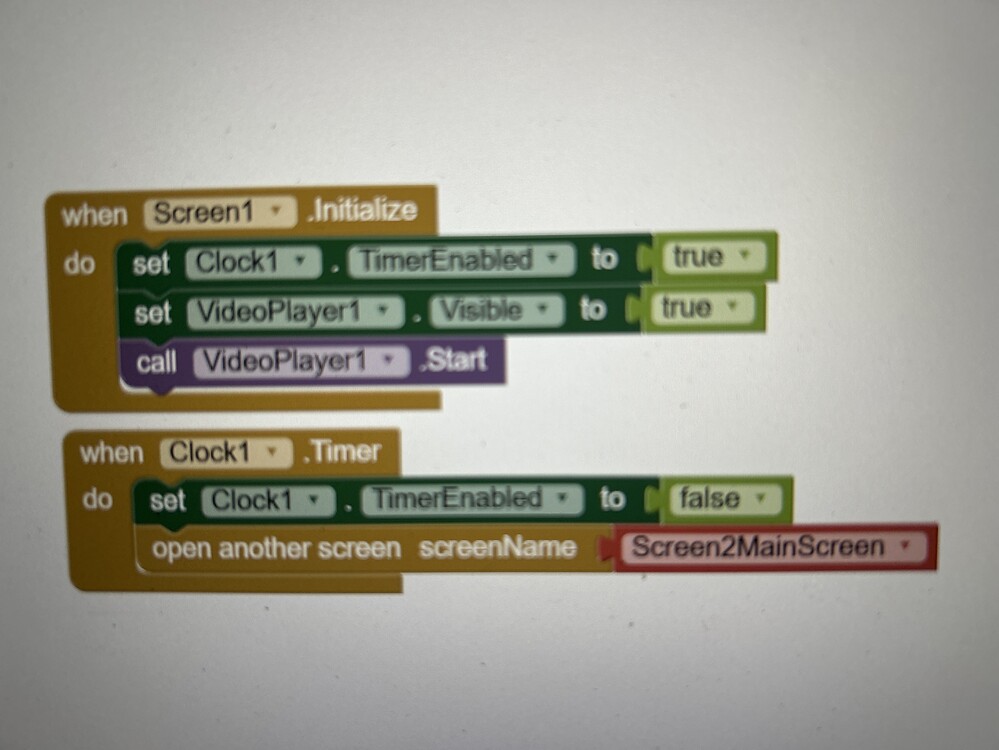 Play Video as a Splash Screen First screen - MIT App Inventor Help ...