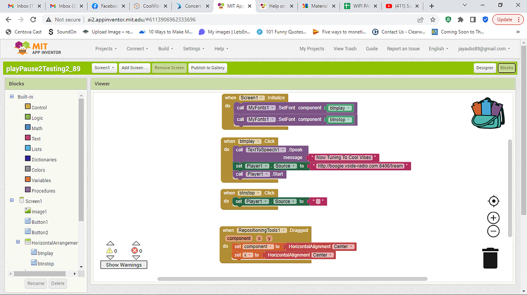 Help on radio station app - MIT App Inventor Help - MIT App Inventor ...
