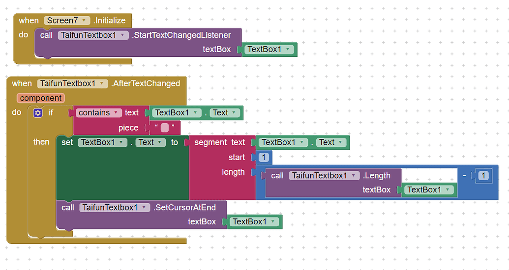 Space ın textbox - MIT App Inventor Help - MIT App Inventor Community