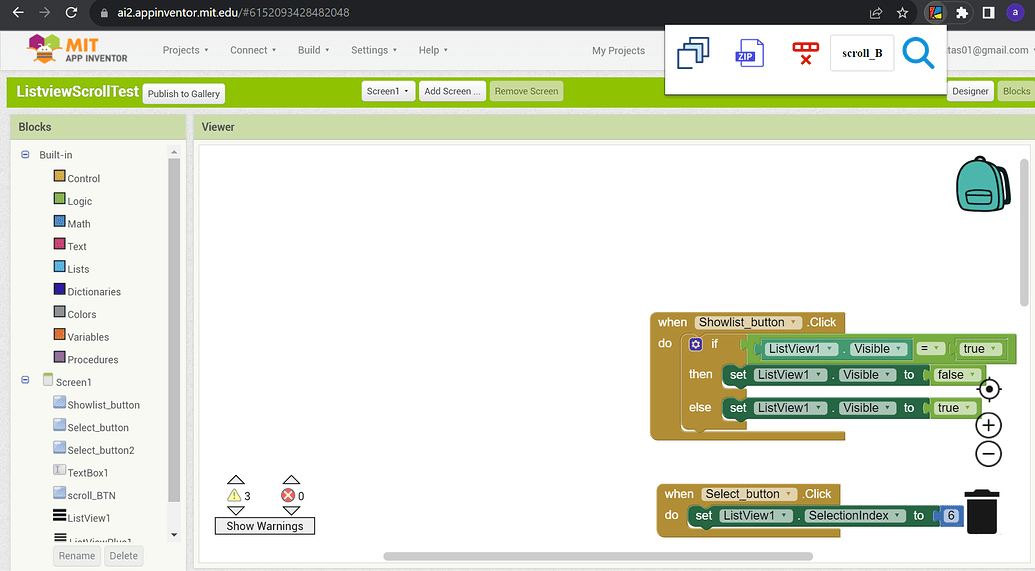Blocks Finder disappeared after update? - MIT App Inventor Help - MIT ...
