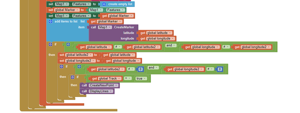 Help needed with creating a line on map - Internet of Things - MIT App ...