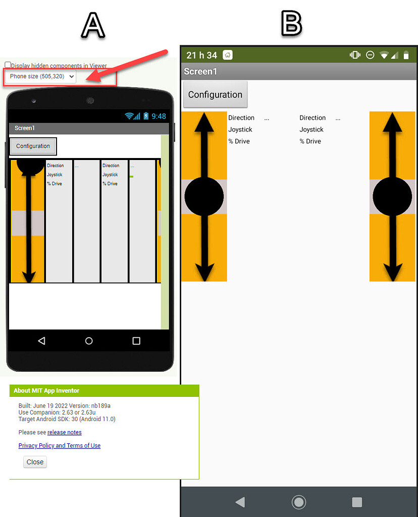 Phone size Dev. Monitor configuration to match Real phone size - MIT ...