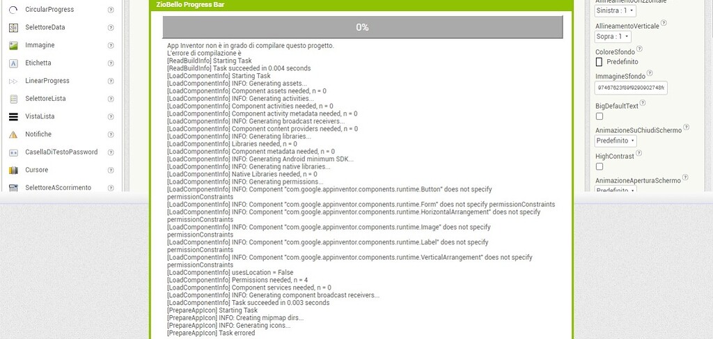 Cosa devo fare se quando, Creating icons, Task errored - Bugs and Other Issues - MIT App ...