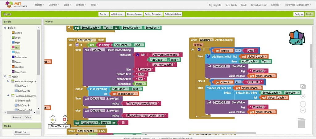 cloudDB help in storing value - MIT App Inventor Help - MIT App ...