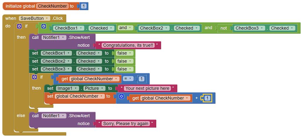 How do I control the unchecked CheckBoxes? - MIT App Inventor Help - MIT App Inventor Community