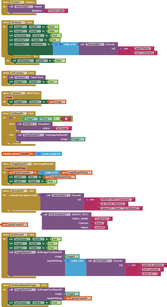 Taifun sqlite not saving info into sqlite database - MIT App Inventor ... Taifun sqlite not saving info into sqlite database - MIT App Inventor ...